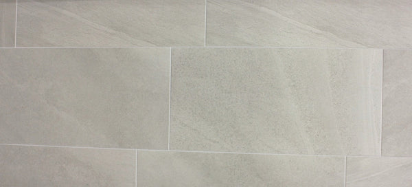 New Waves Silver Grey 45cmx90cm Matt textured Porcelain Feature Wall a ...