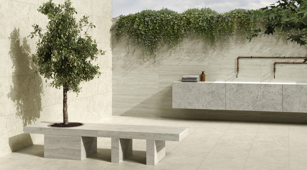 Vitra LightStone Travertine Ivory White Stone Wall And Floor Premium P ...